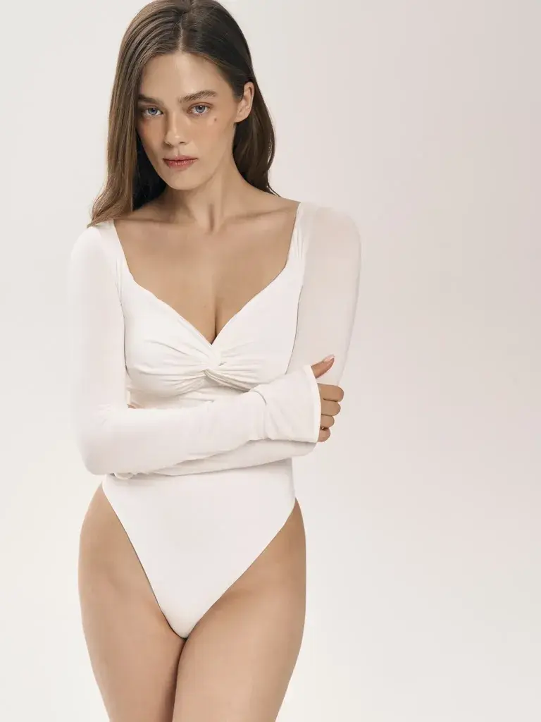 Embody Ženski bodi Hloe, Beli
