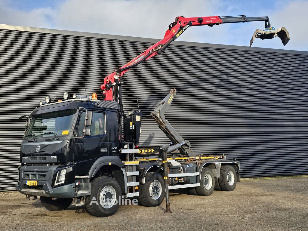 Volvo FM 460 8x6 / PALFINGER EPSILON / HOOKLIFT kamion rol kiper