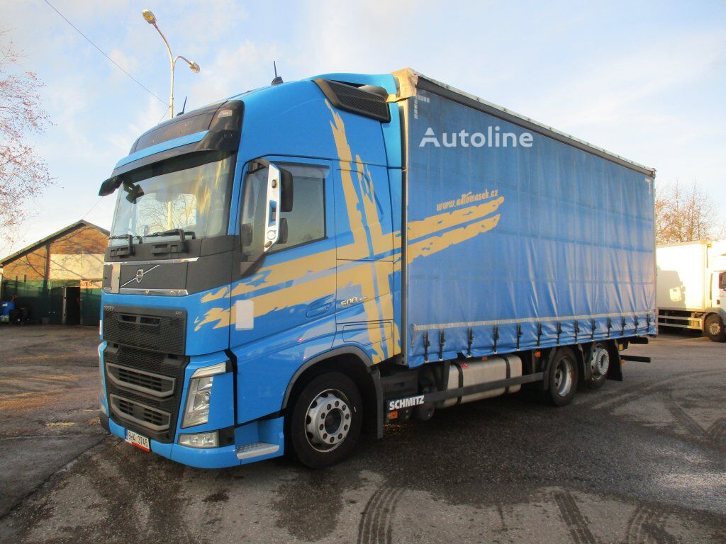 Volvo FH500 6x2 Euro 6 + Schmitz + Nový tachograf kamion sa klizna zavesa cerada