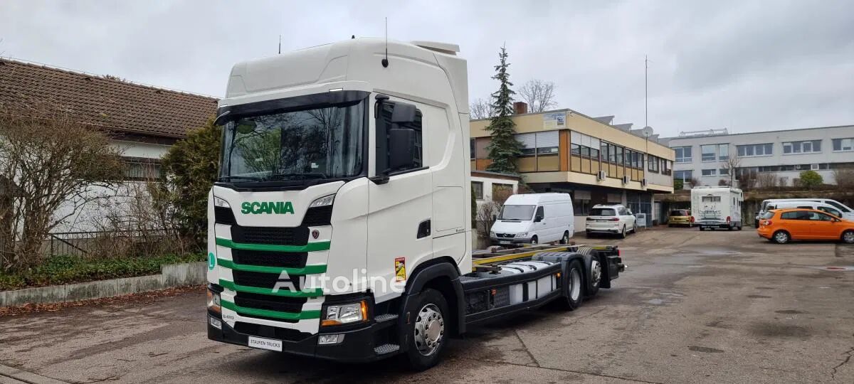Scania S410 6X2 BDF Intarder Lenkachse VANTEC hyd. Hubrahmen vozilo za prevoz kontejnera