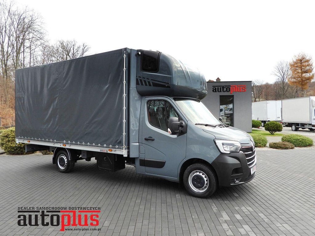 Renault MASTER PLANDEKA 10 PALET WEBASTO TEMPOMAT LEDY PNEUMATYKA KLIMAT kamion s ceradom < 3.5t