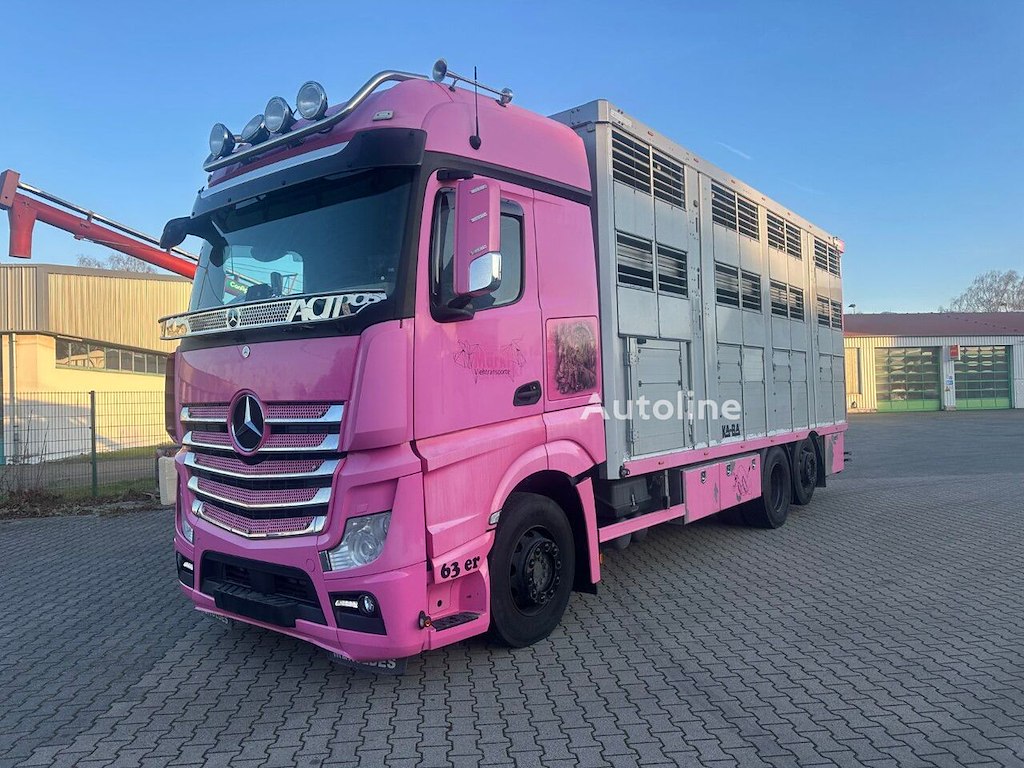 Mercedes-Benz Actros 2563 / Kaba 3 x Stock 50 m² vozilo za prevoz konja