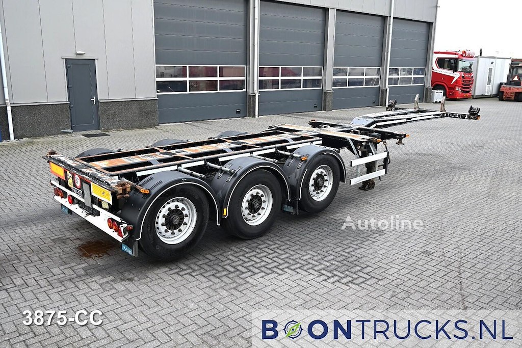 D-Tec FLEXITRAILER LS | 2x20-30-40-45ft HC * 2x LIFTAS * BPW / SCHIJF poluprikolica za prevoz kontejnera