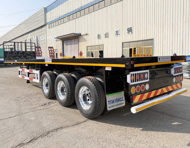 Nova Titan 3 Axle 40 Foot Semi Flatbed Trailer for Sale Near Me in Jamaica poluprikolica platforma