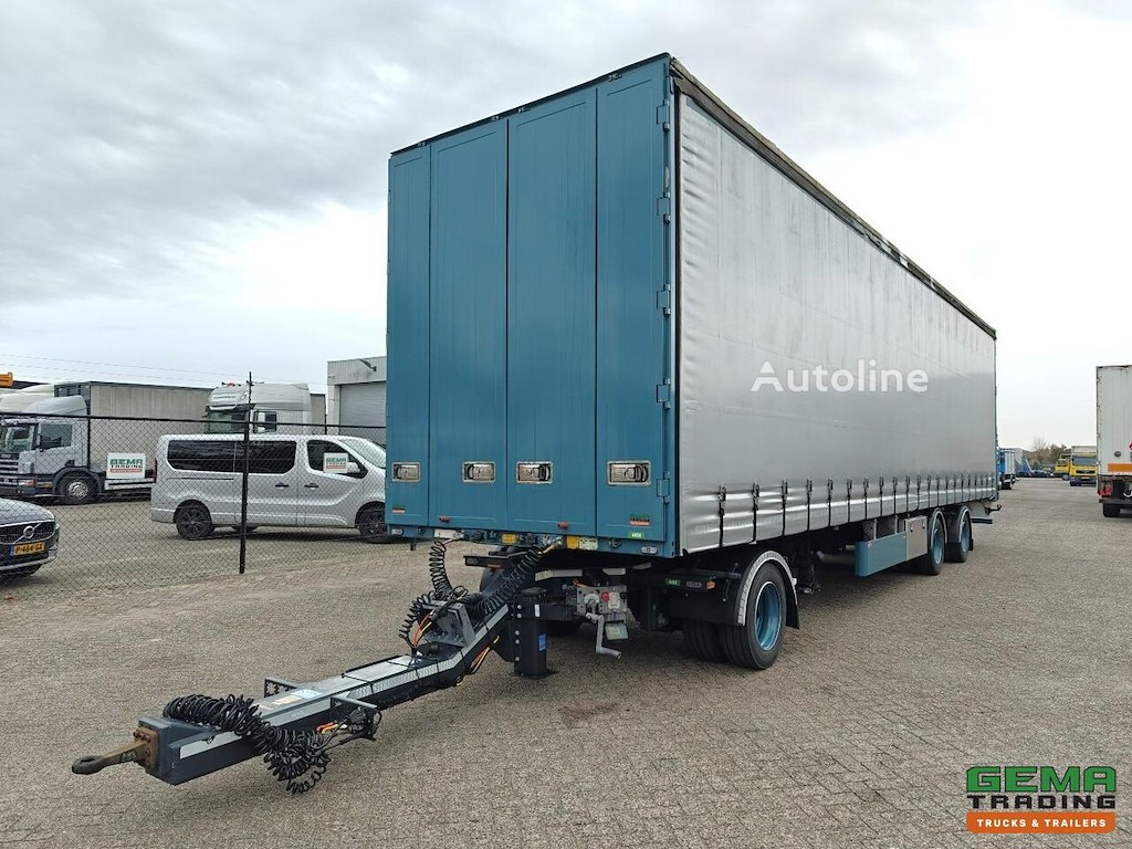 Pacton Trailers TBD.232 12.2m + DXX.110 Dolly (2022) - 2-Axles SAF 10T prikolica sa kliznom ceradom