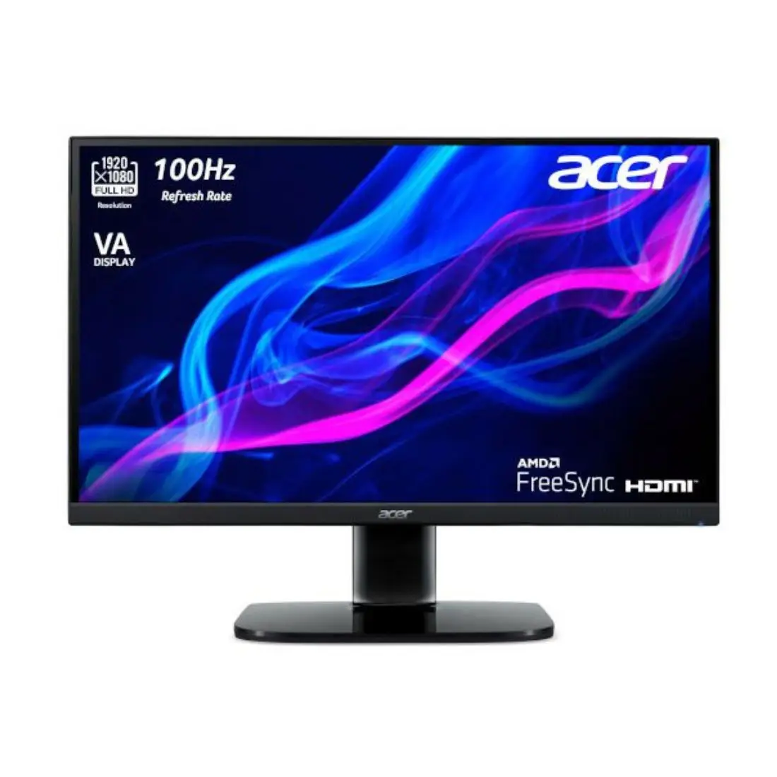 Acer Monitor KA222QH, 22", Full HD, VA, 100 Hz, 1 ms VRB, Crni