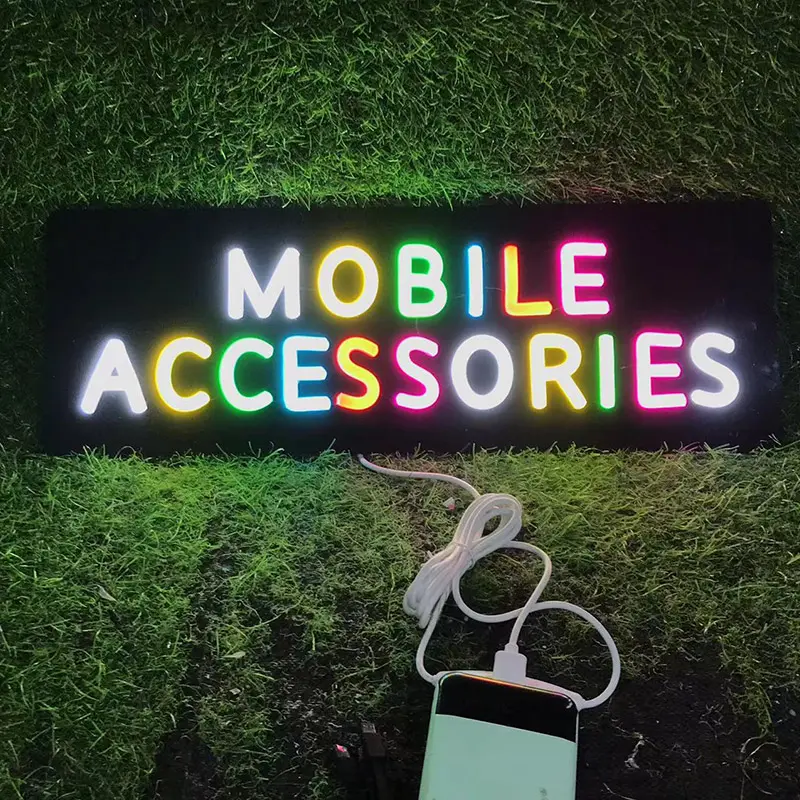 Svetleći reklamni znak Mobile Accessories, Neon