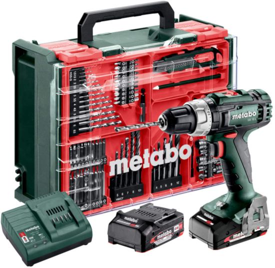 Akumulatorska vibraciona bušilica - odvrtač Metabo sa priborom 78 delova SB 18 L SET; 2x2,0Ah 18V (602317710)
