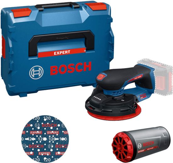 Akumulatorska ekscentrična brusilica Bosch EXPERT EXEX 18V-150-5 Solo; bez baterije i punjača; L-Boxx (0601372900)