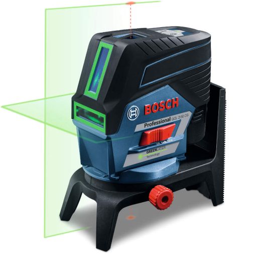 Bosch kombinovani laser GCL 2-50 CG sa zelenim linijama lasera sa RM 2 nosačem, baterijom i punjačem u L-Boxx koferu (0601066H00)
