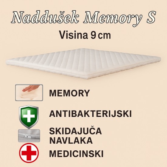 Naddušek Memory S 9 cm – Naddušek od memory pene
Naddušek Memory S 9 cm – Naddušek od memory pene
Moguće opcije
Povezani članci
Moj nalog
Newsletter