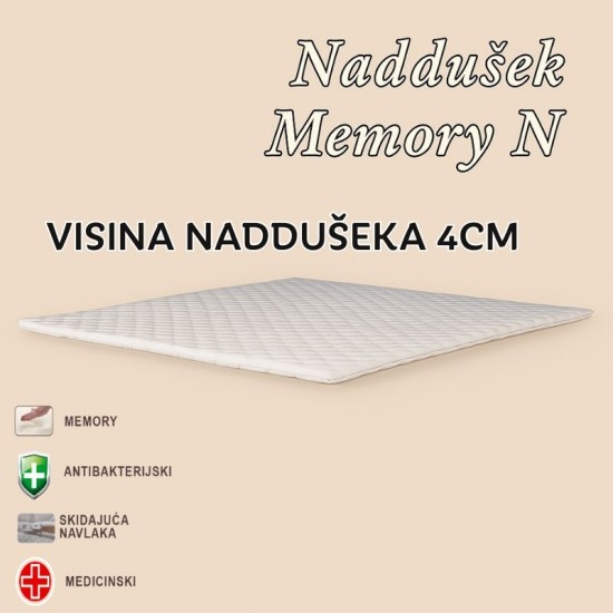 Naddušek Memory N 4 cm – Naddušek od memory pene
Naddušek Memory N 4 cm – Naddušek od memory pene
Moguće opcije
Povezani članci
Moj nalog
Newsletter