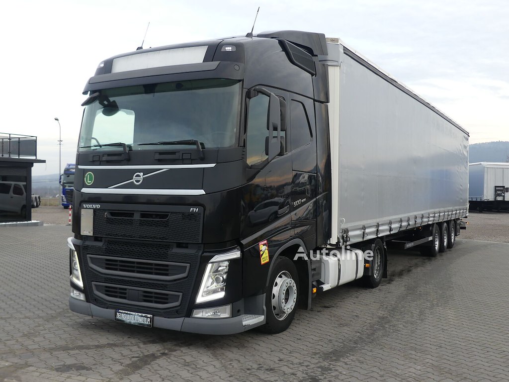 Volvo FH4 500 + KOGEL FIRANKA / ZESTAW MEGA / I-SHIFT / tegljač + poluprikolica sa kliznom ceradom