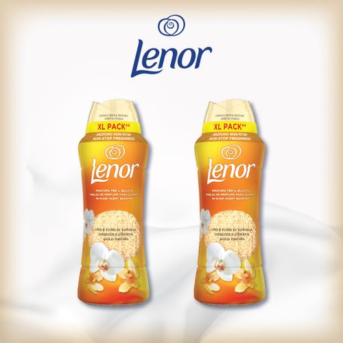 Lenor Beads Gold Orchid&Vanilla 495gr X2 XXL