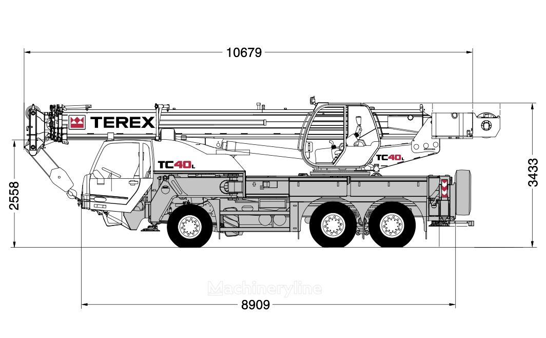 Terex TC 40 L dizalica za sve terene
