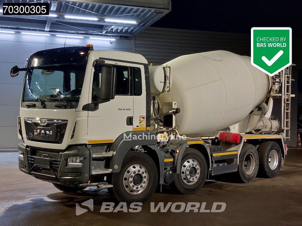 MAN TGS 32.420 TGS 8X4 9m3 mixer Steelsuspension Automatic Euro 6 kamion s mešalicom za beton
