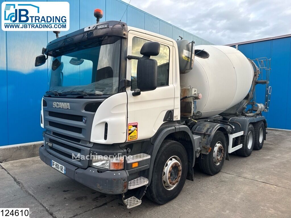 Scania P 380 8x4, EURO 4, CIFA, 9m3, Manual transmission kamion s mešalicom za beton