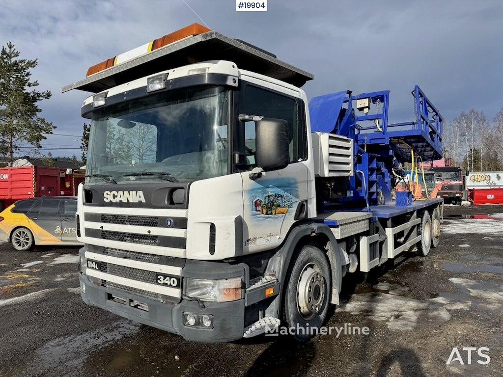 Scania P114 Liftbil m/ Atlas kompressor og 8 meters Lift. EU ok auto dizalica s korpom