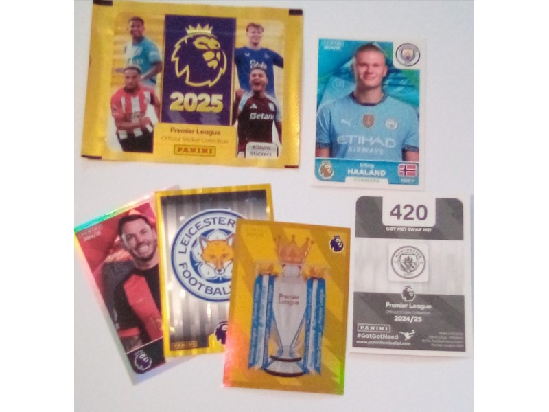 PREMIER LIGA 2025 PANINI Sličice na komad MINT