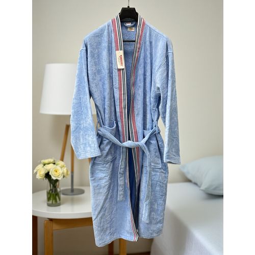 Bade Mantil Frotir Light Blue XXL - Veličina Stripe
