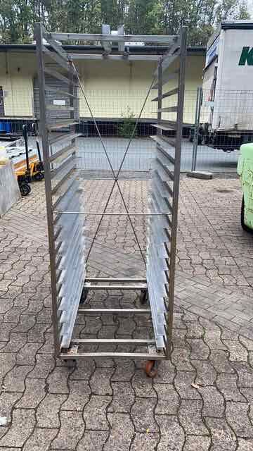 Edelstahl Stikkenwagen für 58x98cm Bleche pekarska kolica