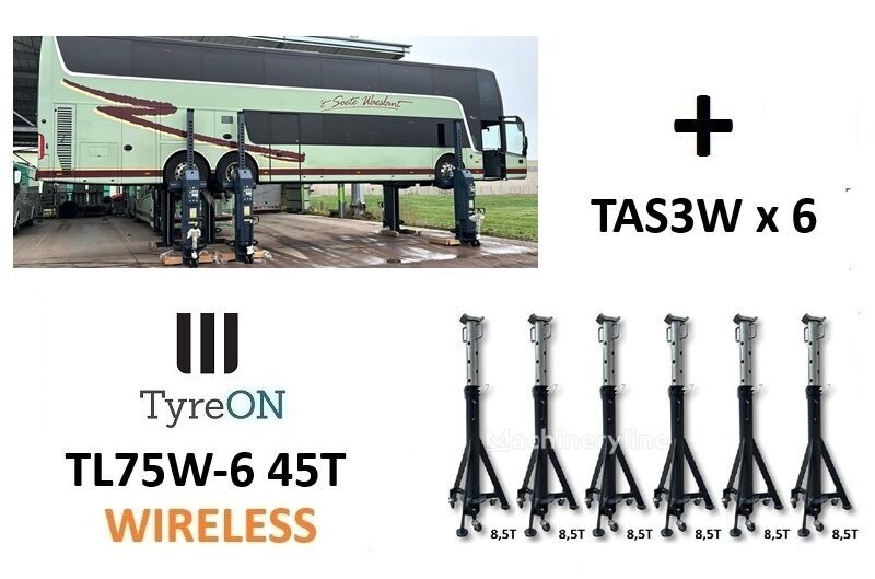 Nova TyreON TL75W-6 45T mobile column lift + TAS3W 8,5T mobile axle support jednostubna dizalica