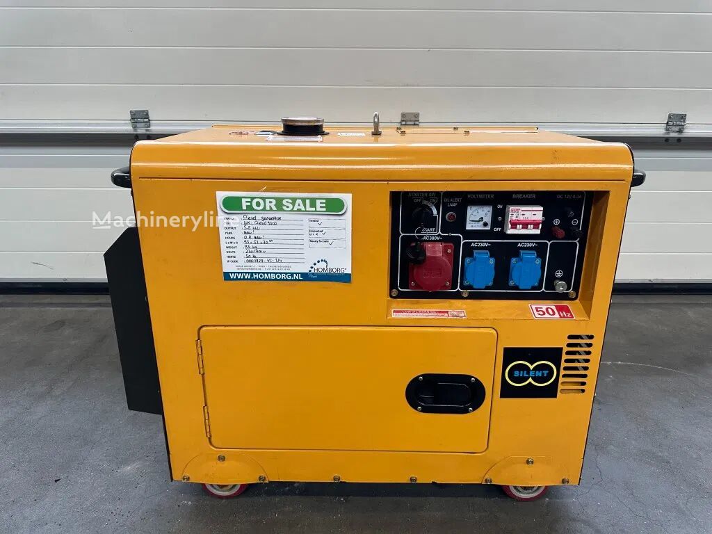 Novi Diesel Diesel Generator UK-9500 5.5 kW 230 en 400 Volt Silent Di