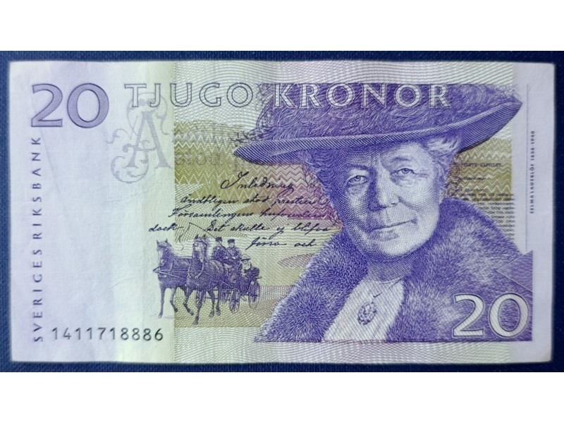 Svedska 20 kronor 2002