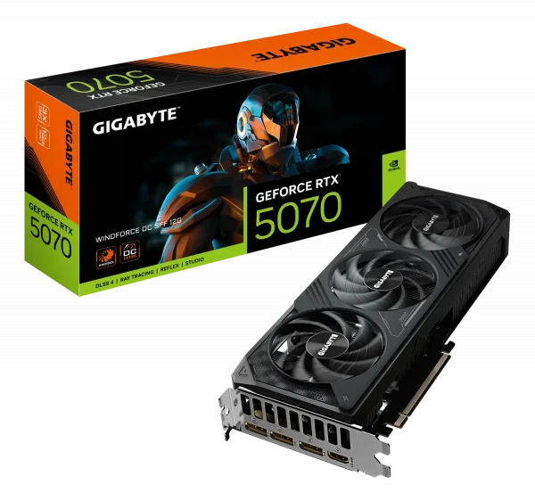 Graficka karta Gigabyte GeForce RTX 5070 Windforce OC GDDR7 12GB 192bit 3xDPHDMI