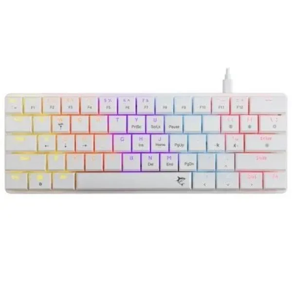 Mehanička tastatura White Shark Nagamaki GK 006211 BelaLow ProfileRed switchesRGB