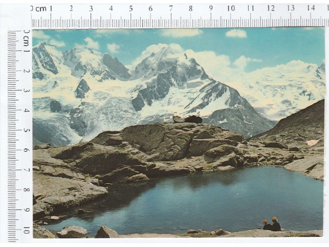 Fuorcla-Surlej mit Piz Bernina, Piz Scerscen, Piz Roseg