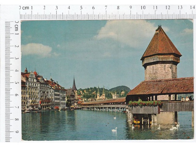 Luzern - Kapellbrücke und Wasserturm, Lucern