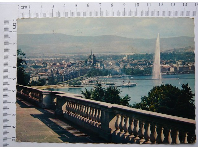 Geneva, Genève - La Rade et la Ville depuis Coligny