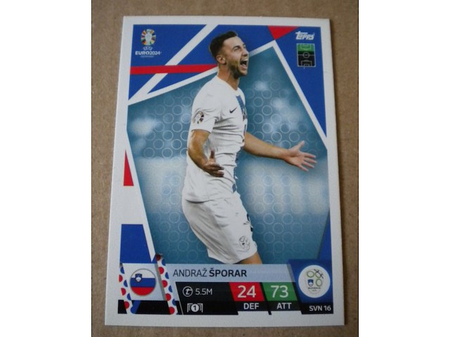Kartica `Topps Euro 2024 Match Attax` (SVN 16)