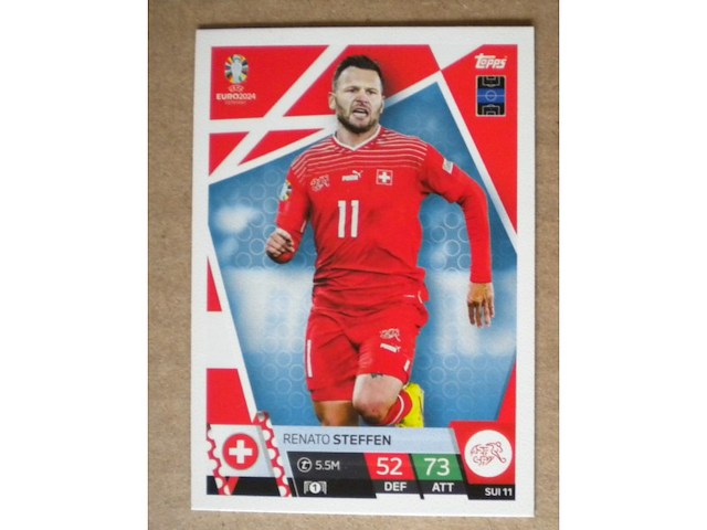 Kartica `Topps Euro 2024 Match Attax` (SUI 11)