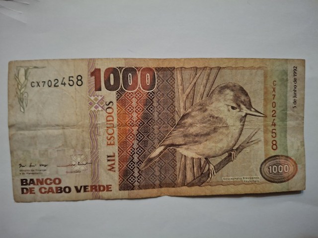 1000 eskudosa Cabo Verde (Zelenortska ostrva)
