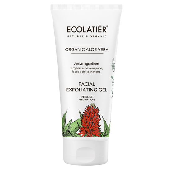 Ecolatier Organic Aloe Vera Gel eksfolijant za lice - Intenzivna hidratacija 100ml
