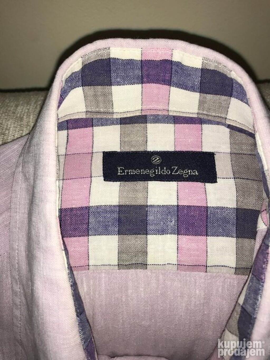 Original Ermenegildo Zegna Sport Lan kosulja L 100% Line Made in