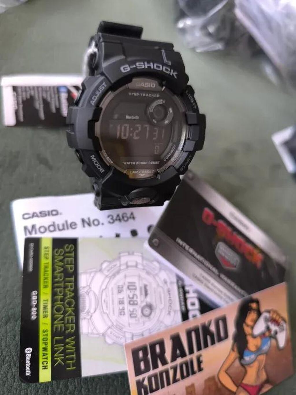 ⌚   ORIGINAL CASIO G-Shock GBD-800-1BER (G-Squad)    Novo, nekorišćeno •