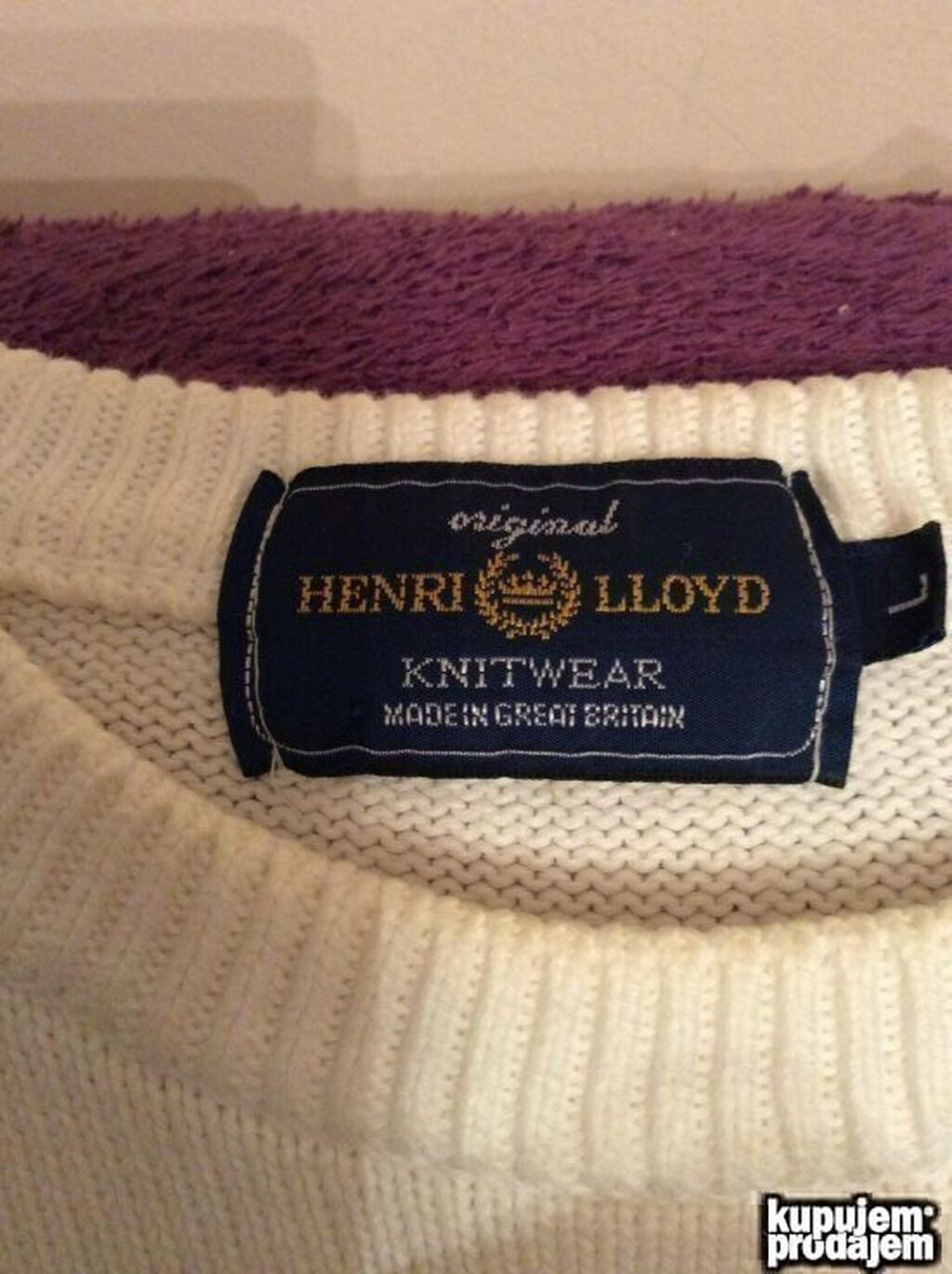 Original HENRI LLOYD dzemper L Kao iz radnje 100% cotton Vrhunski