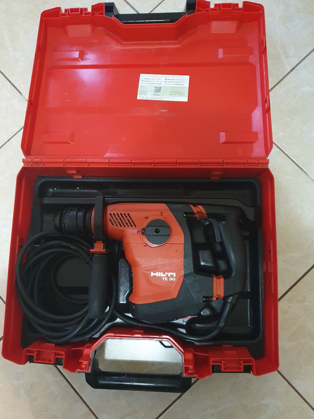 Hilti TE 30 – SDS‑Plus kombinovani čekić u koferu - Profesionalna