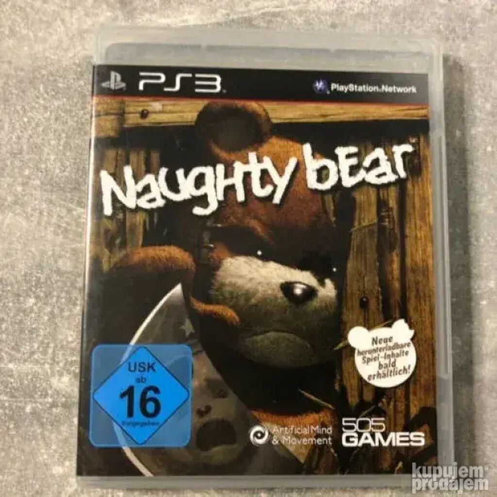 Prodajem original igricu za Sony Playstation 3 konzolu - Naughty Bear