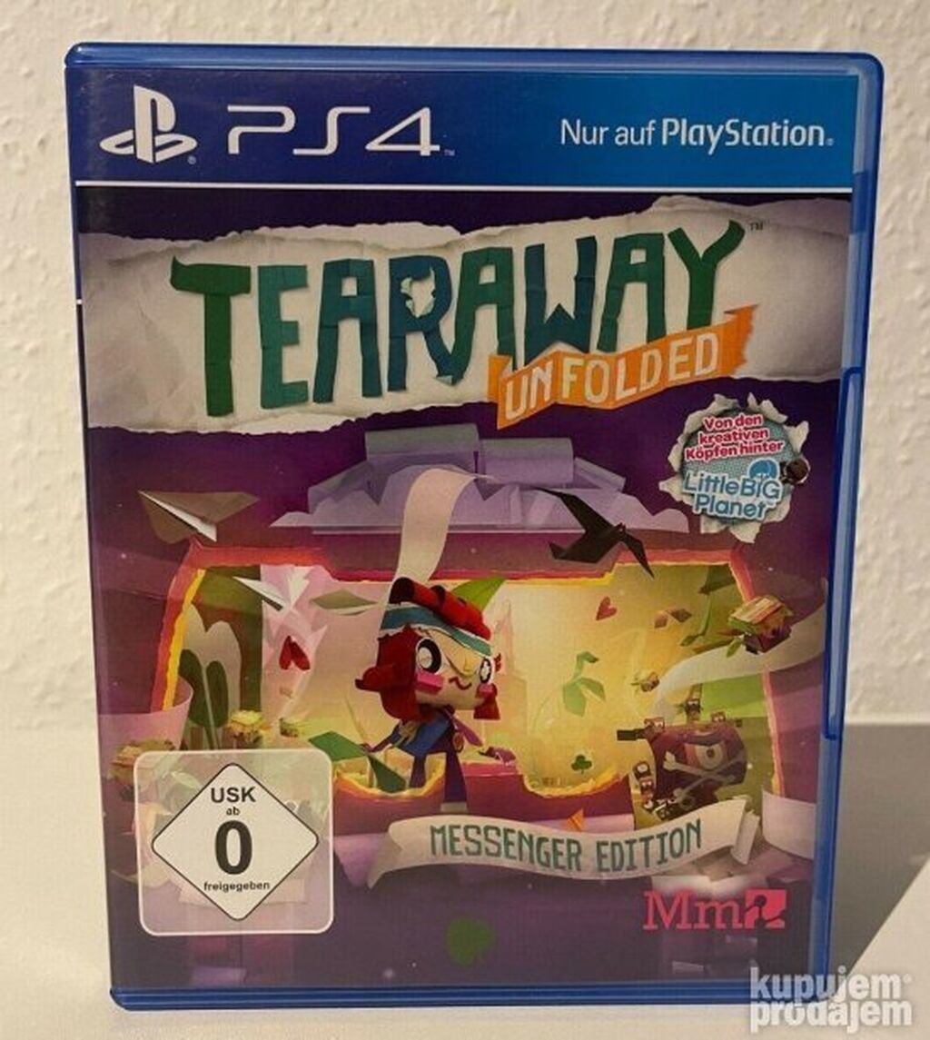 Prodajem original igricu za Sony Playstation 4 konzolu - Tearaway