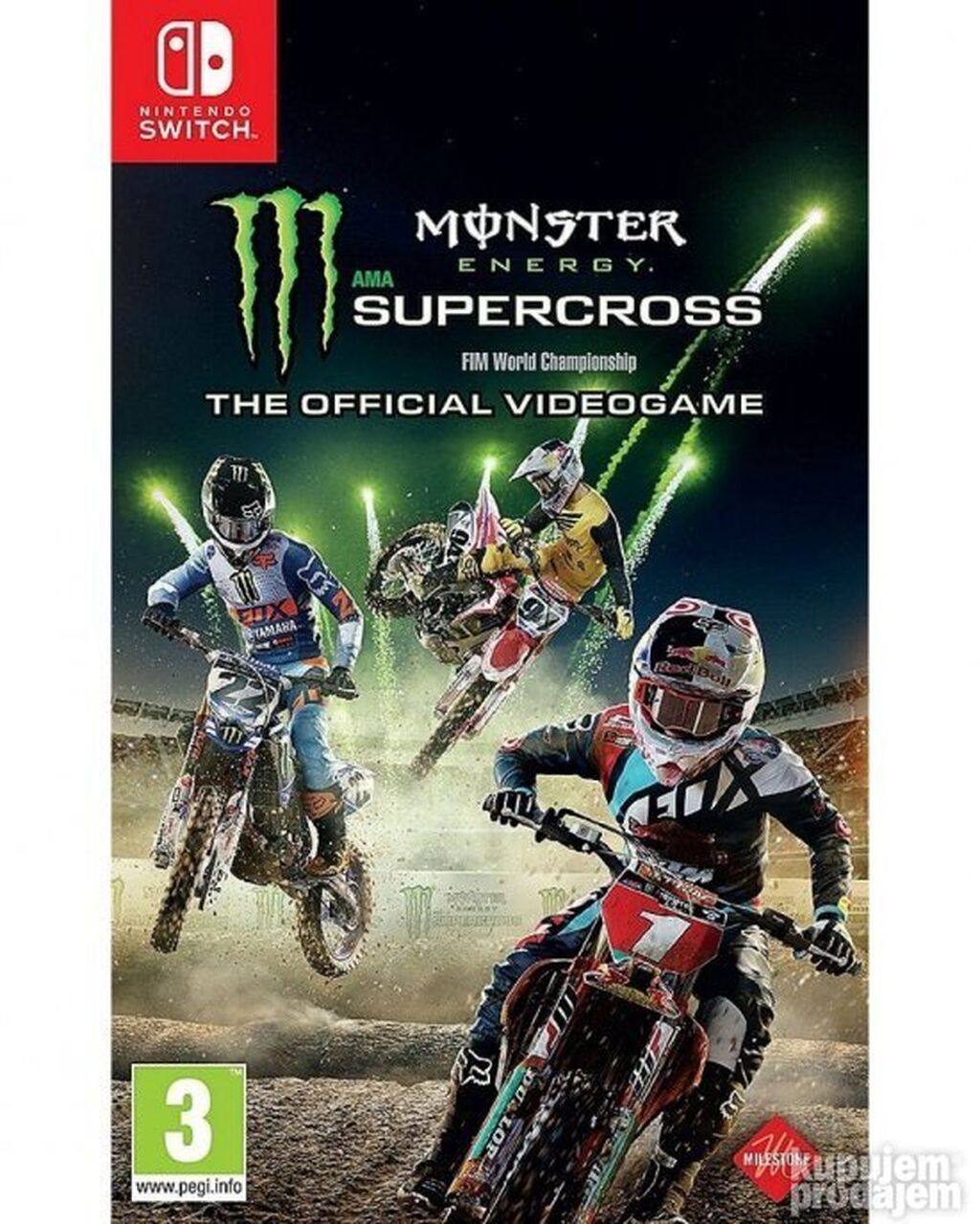 Neotpakovano, u fabrickom celofanu. Monster Energy Supercross FIM