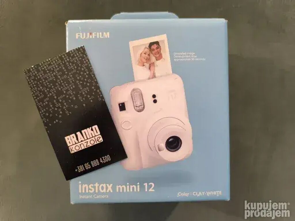 FUJIFILM Instax Mini 12 Boja: Clay White (Bela) Novo, nekorisceno