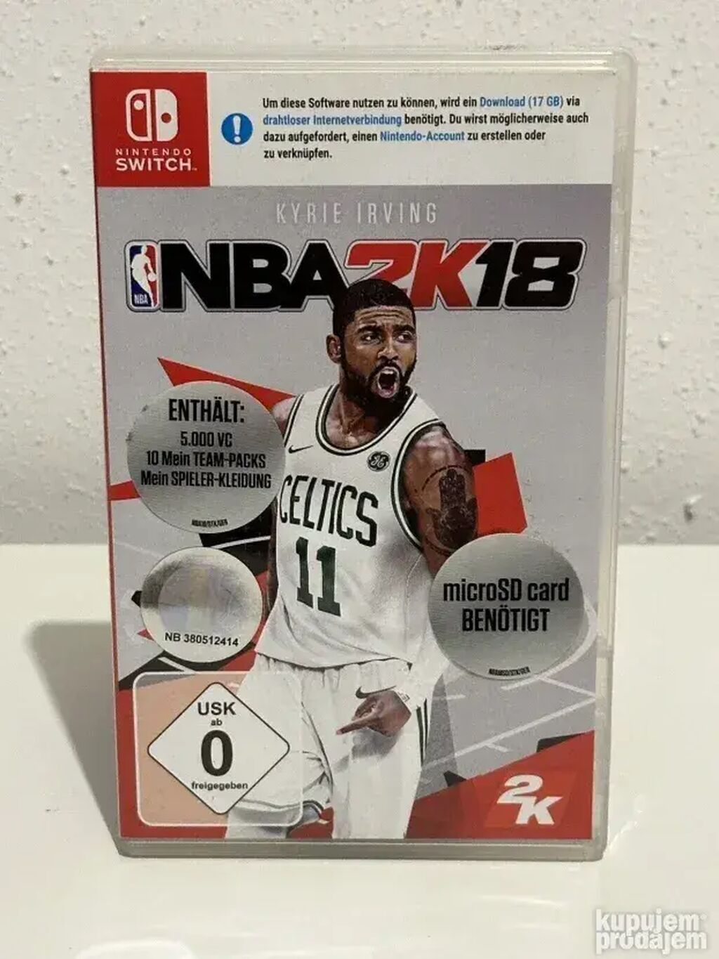 Prodajem original igricu za Nintendo Switch konzolu - NBA 2K18Igra je