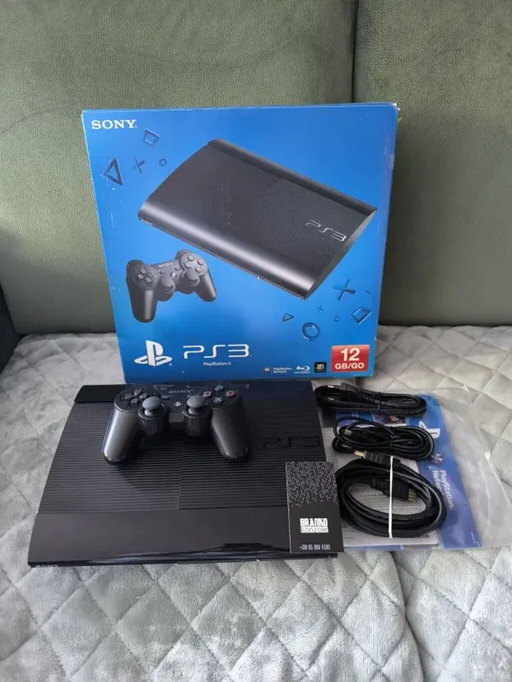    Sony PS3 Super Slim 500GB + 50 igara ✅ TOP stanje — neotvarana /