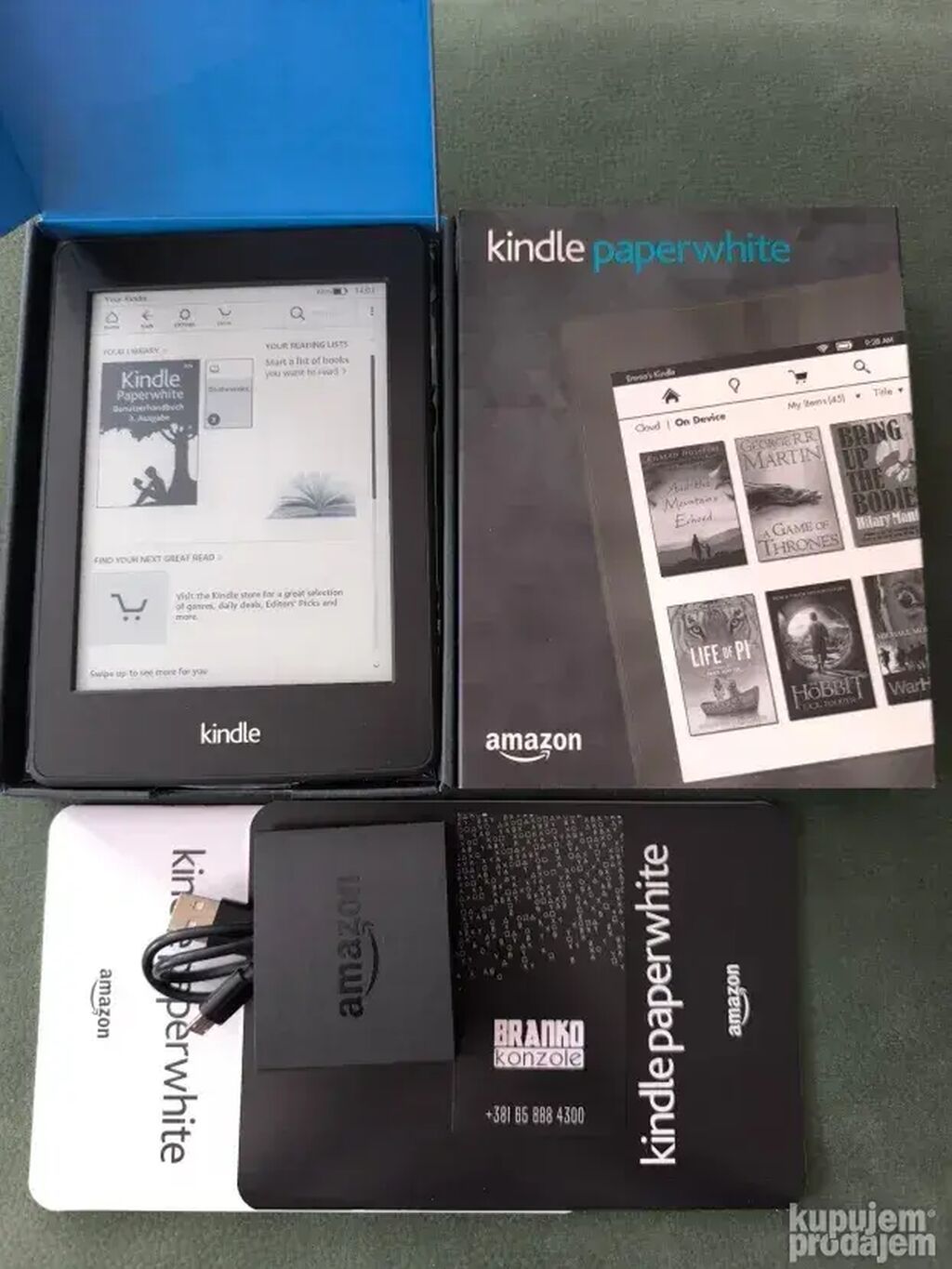 Kindle Paperwhite 2Boja: CrnaStanje odlicno 10/10 Pozadinsko