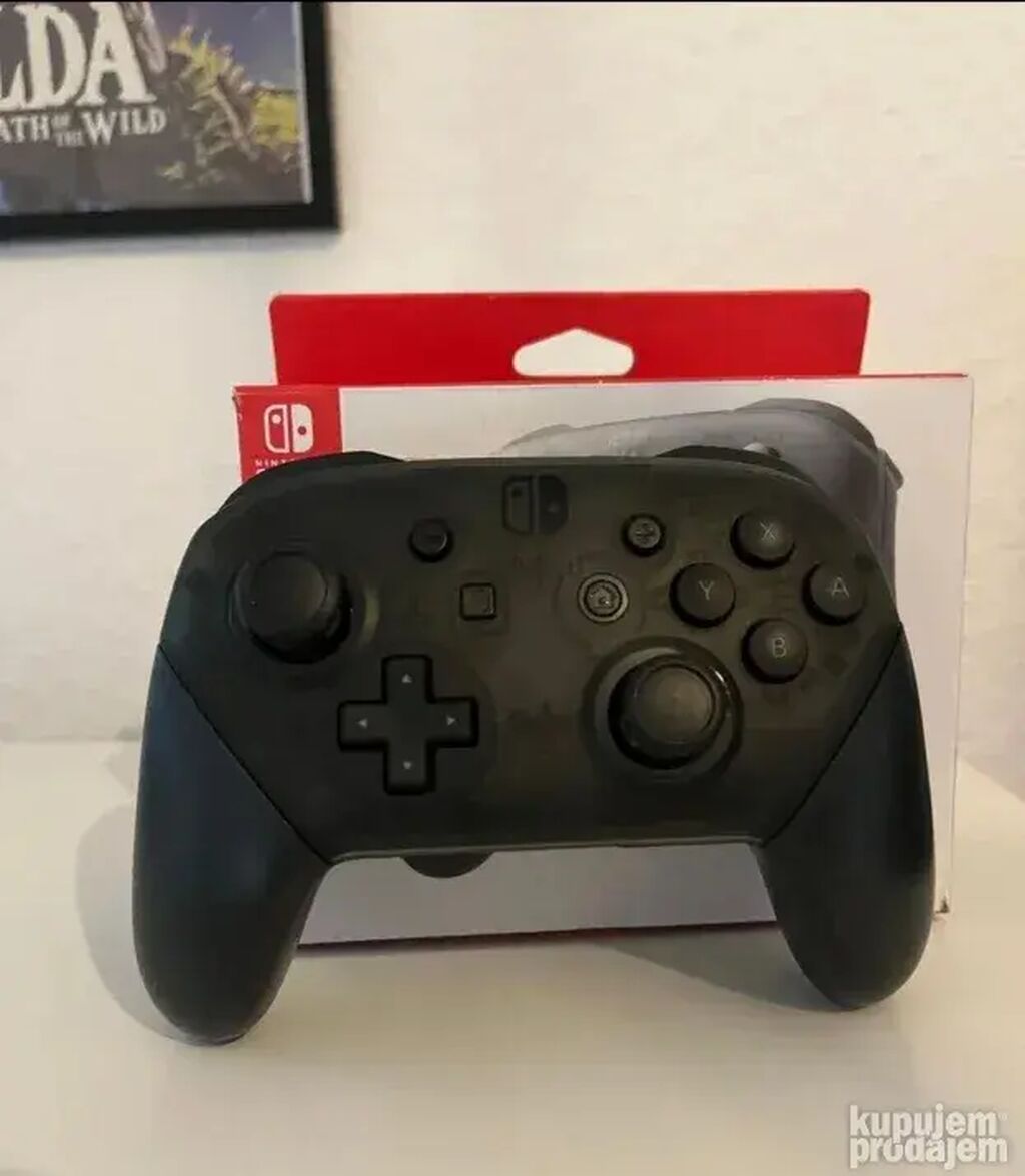 Nintendo Switch Pro Controller Kutija, uputstva, usb kabl. Korisćeno