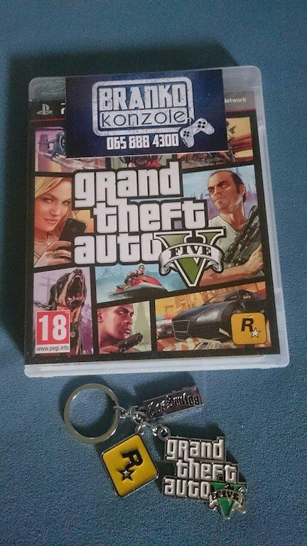    GTA 5 + privezak (PS3)    ✅ Original igrica za Sony PlayStation 3